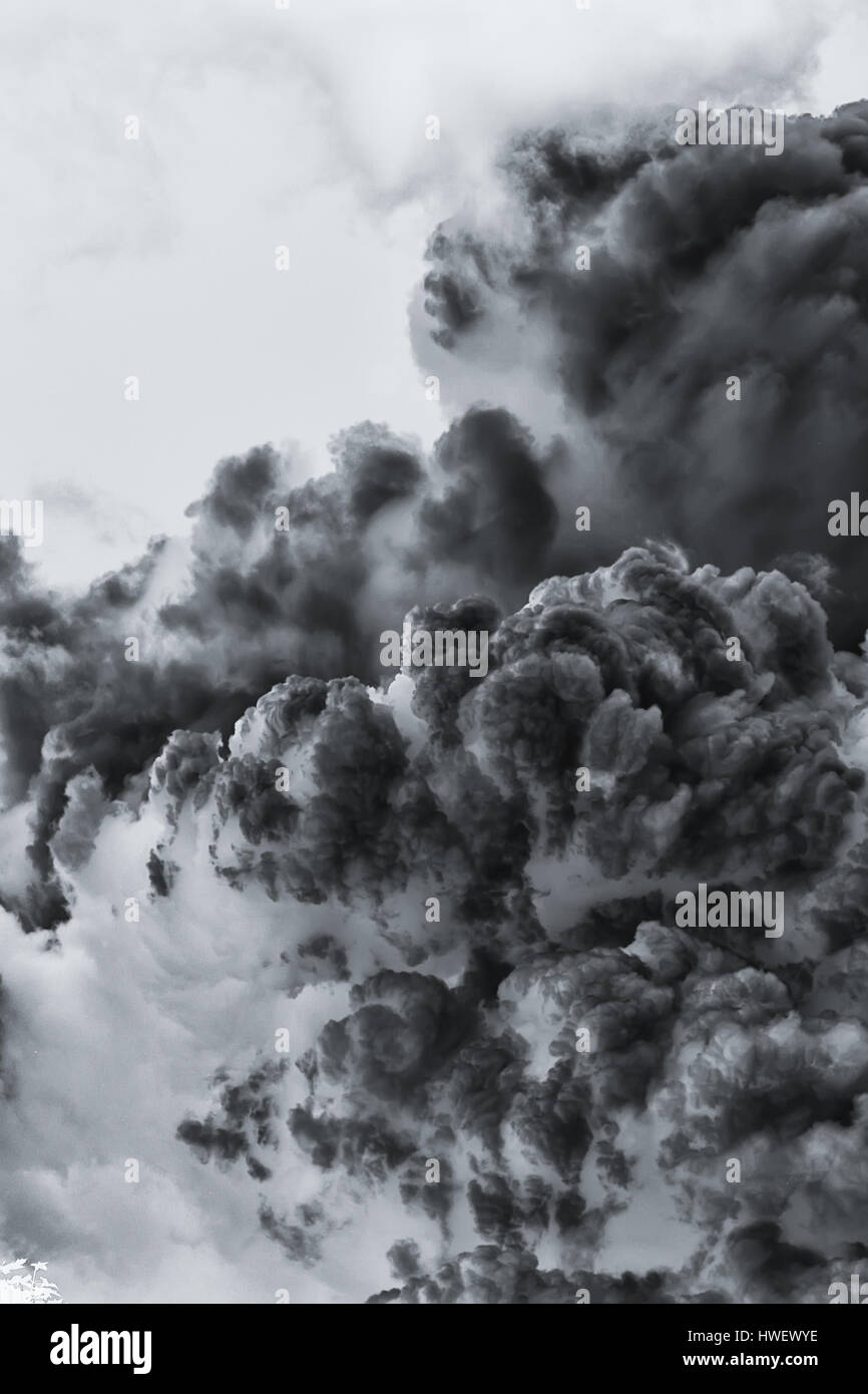 smoke cloud explosion Stock Photo - Alamy