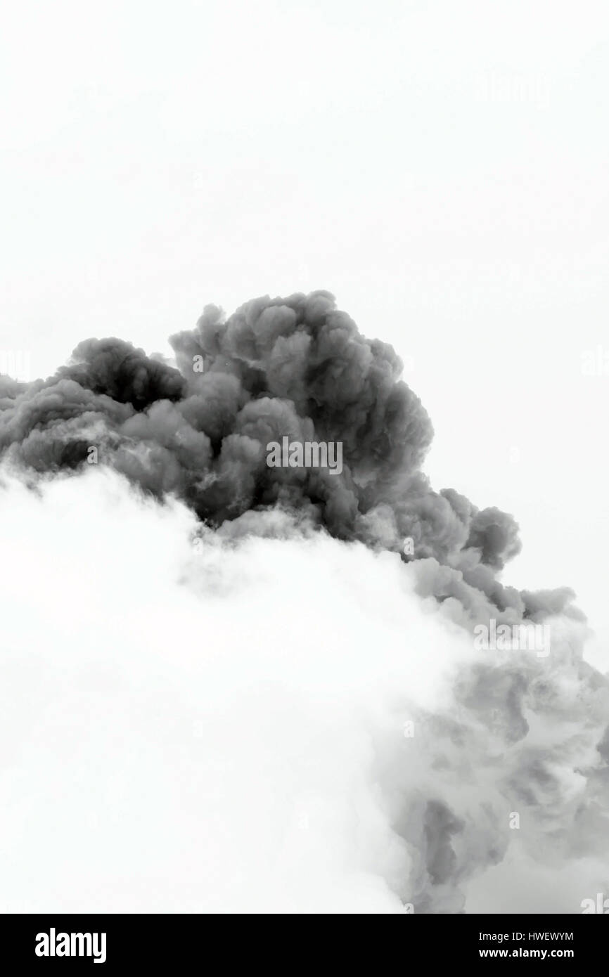 smoke cloud explosion Stock Photo - Alamy