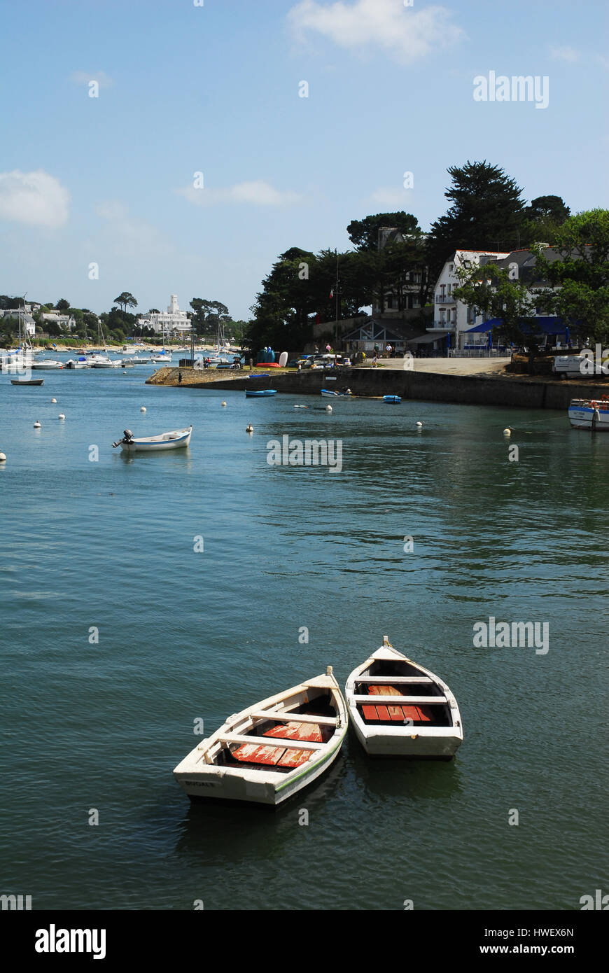 France, Bretagne, Brittany, Odet River, Sainte-Marine Stock Photo - Alamy