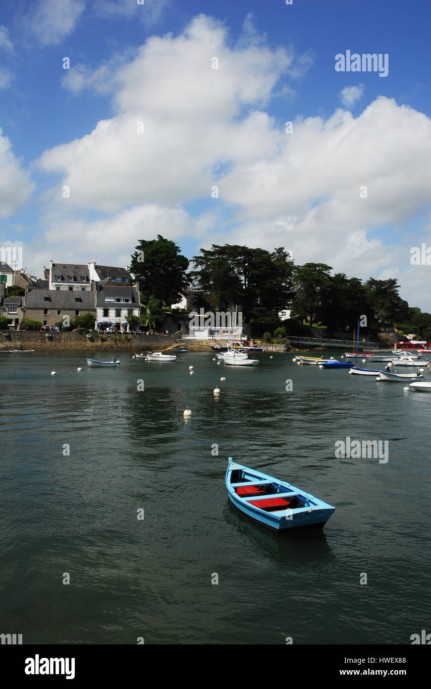 France, Bretagne, Brittany, Sainte Marine, Benodet, Odet River Stock ...