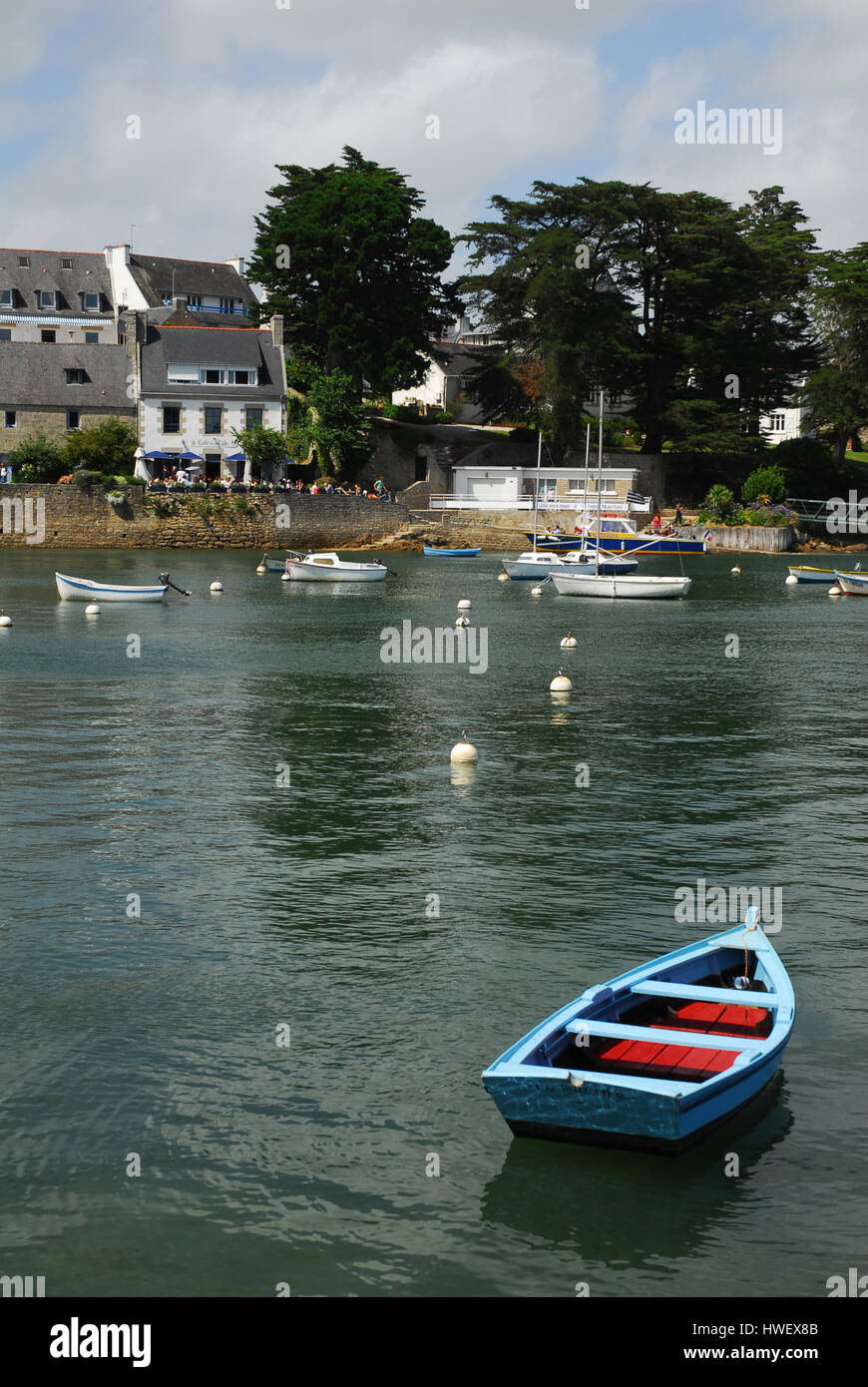 France, Bretagne, Brittany, Sainte Marine, Benodet, Odet River Stock ...