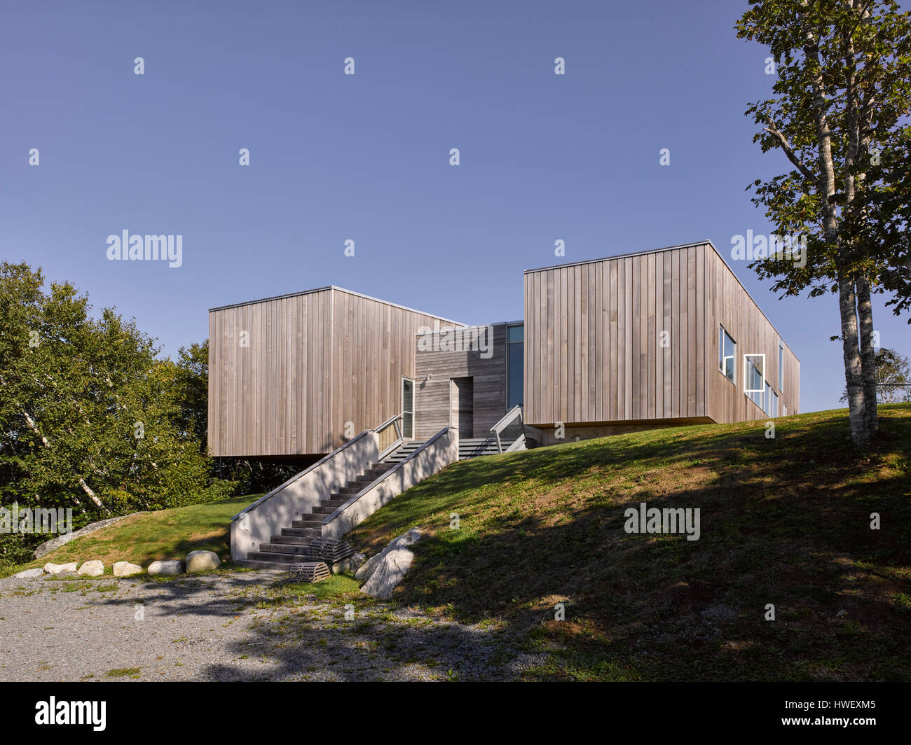 Front entrance. Two Hull House, Halifax, Canada. Architect: MacKay ...