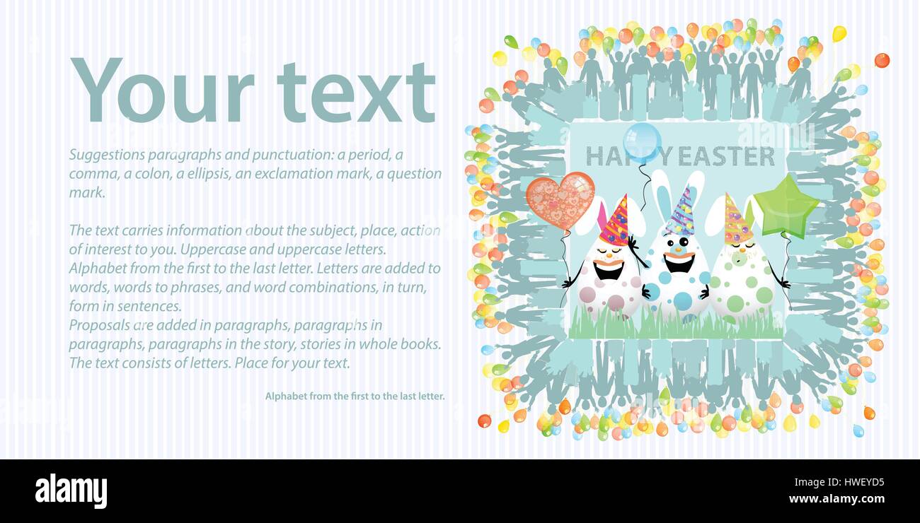 Paper rabbit on blue Stock Vector Images - Alamy