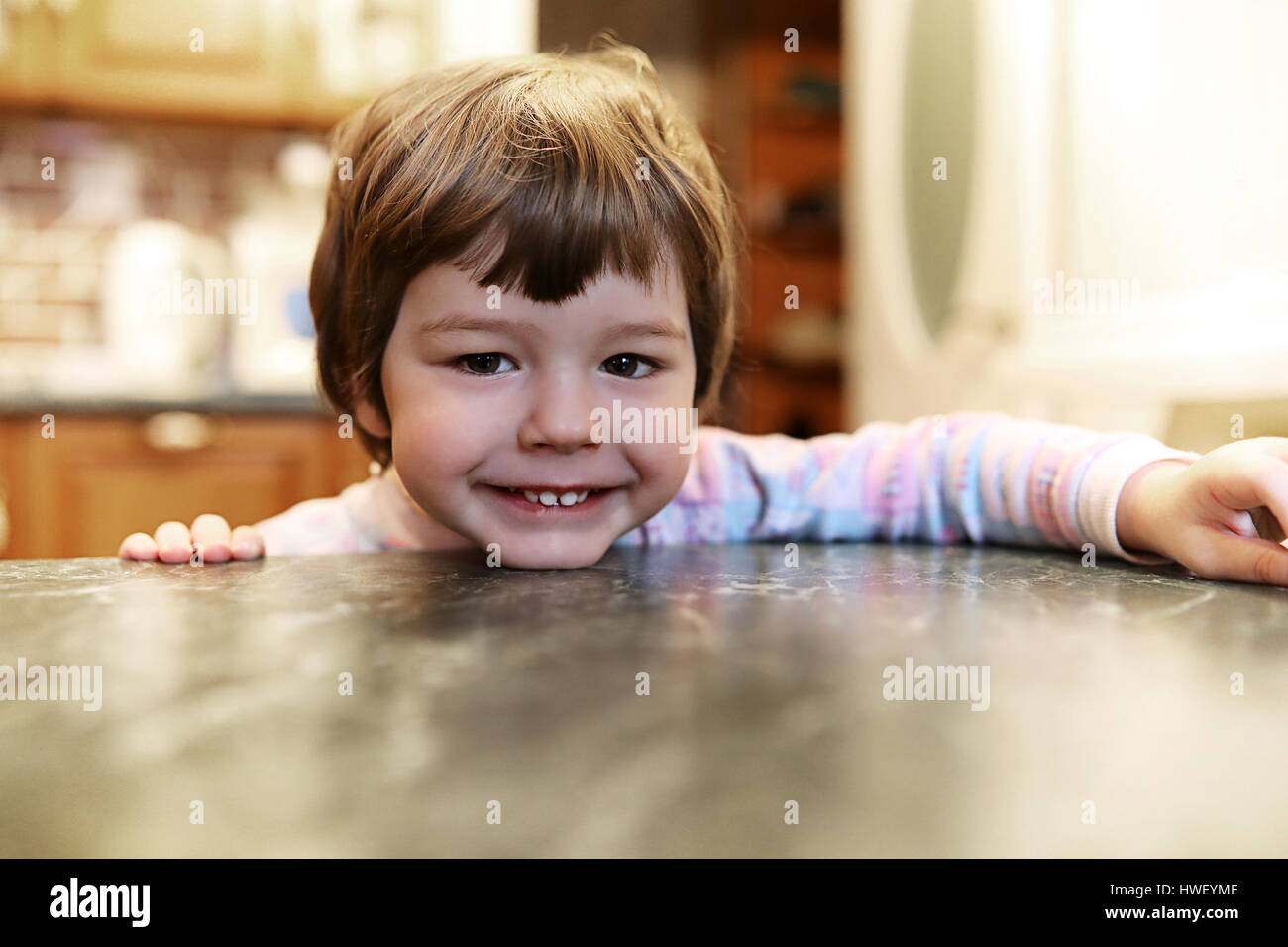 kid smiling and have fun white background Stock Photo - Alamy