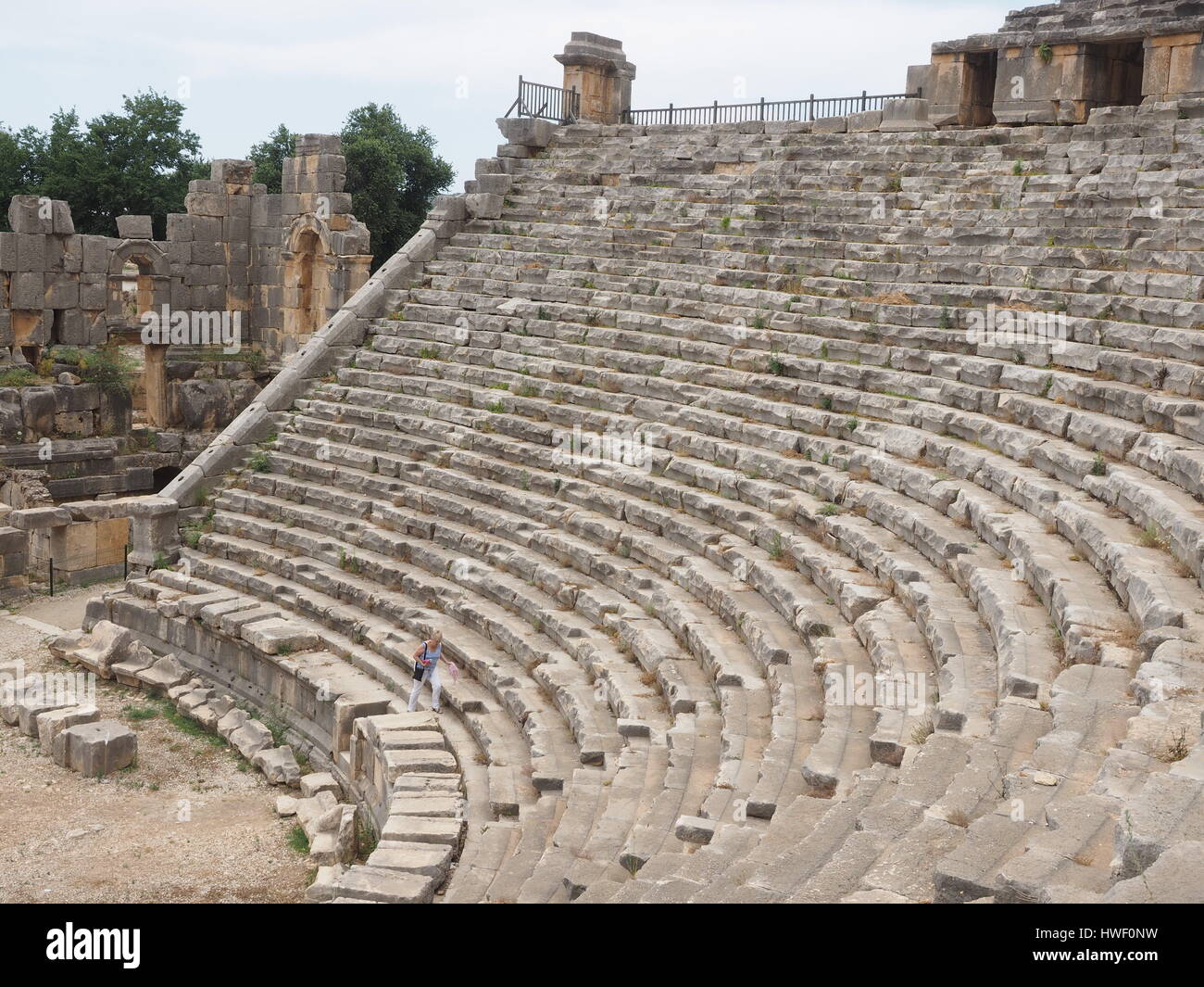 AMPHITHEATRE IN MYRA, ANCIENT LYCIAN TOWN SITUATED IN MODERN DAY KALE ...