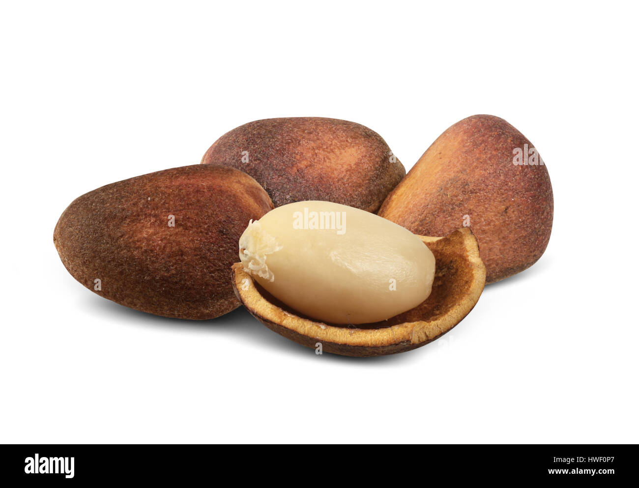 Pine nuts on white hi-res stock photography and images - Alamy