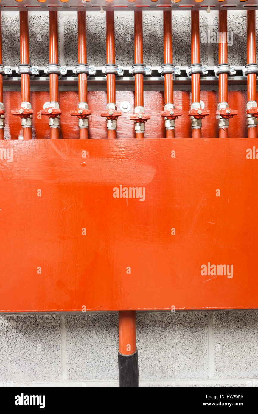 in the technical area, there are boosters for the water pipes of the ...