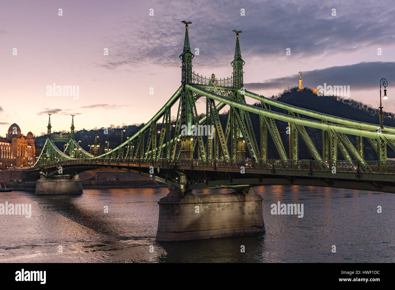The Szabadság / Liberty Bridge spanning the Danube Stock Photo - Alamy