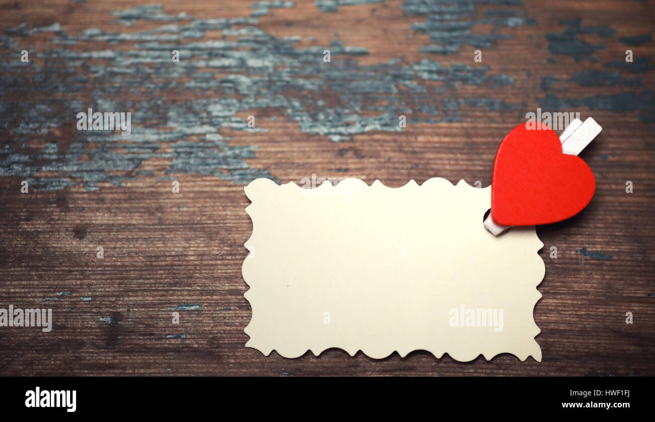 white sheet of paper love notes and heart shape Stock Photo - Alamy