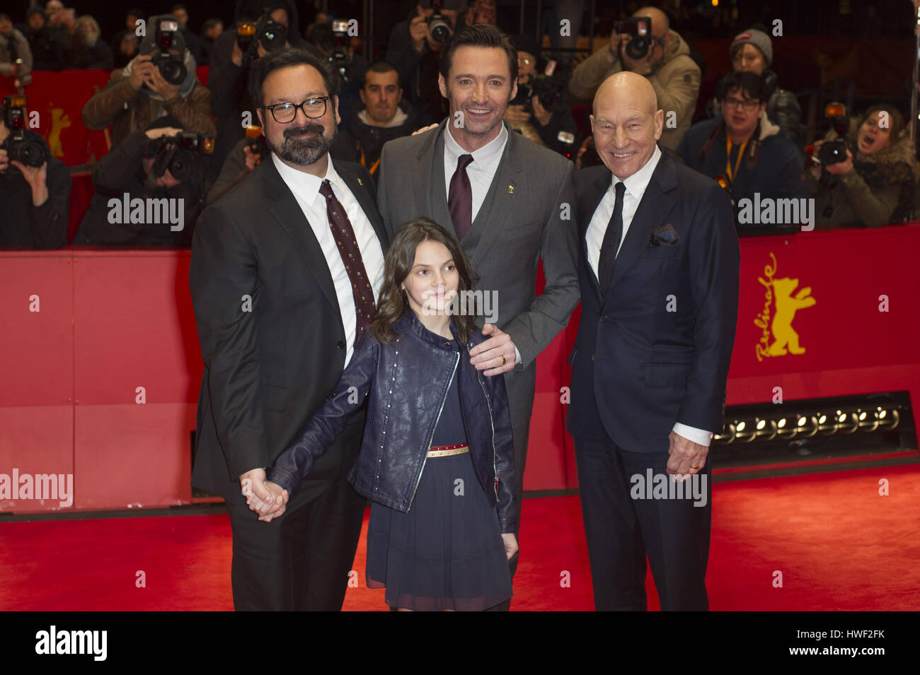 Director and cast attend the premiere for Logan" at the 67th ...