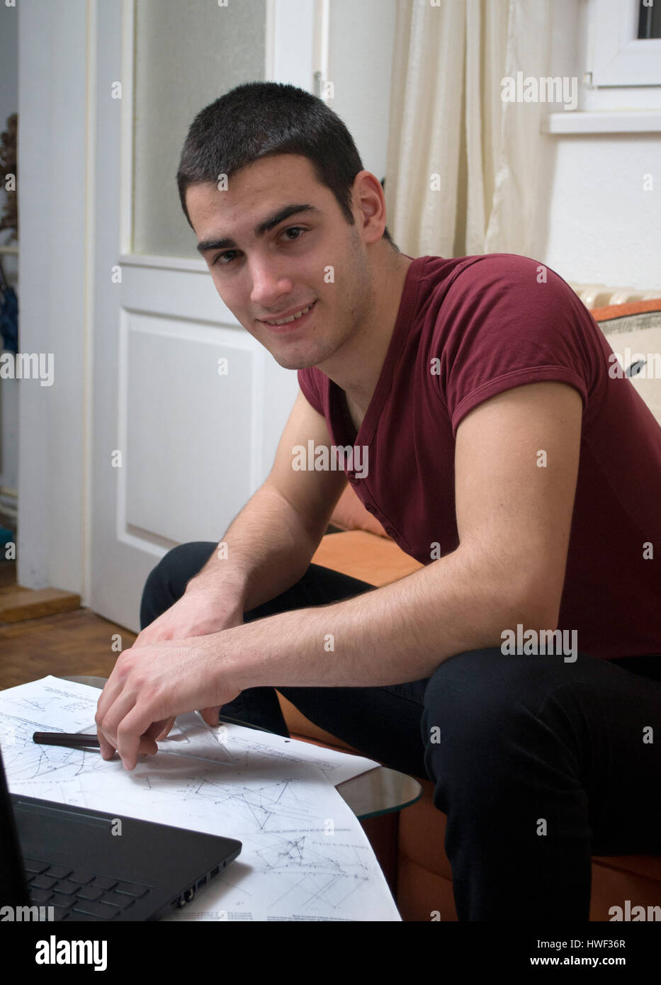 Drawing construction works, Novi Sad, Serbia Stock Photo - Alamy