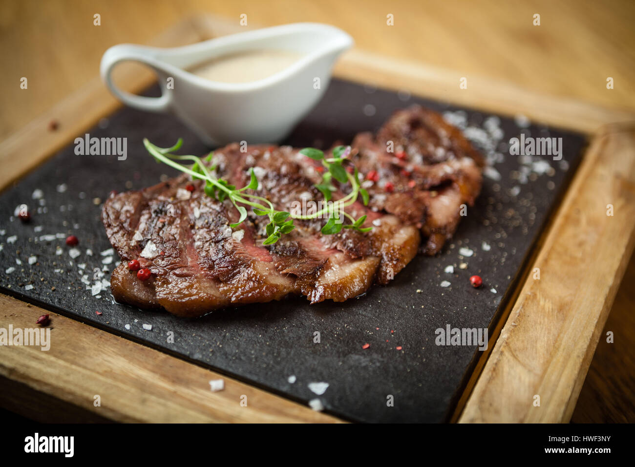 Sliced steak Picanya Stock Photo - Alamy
