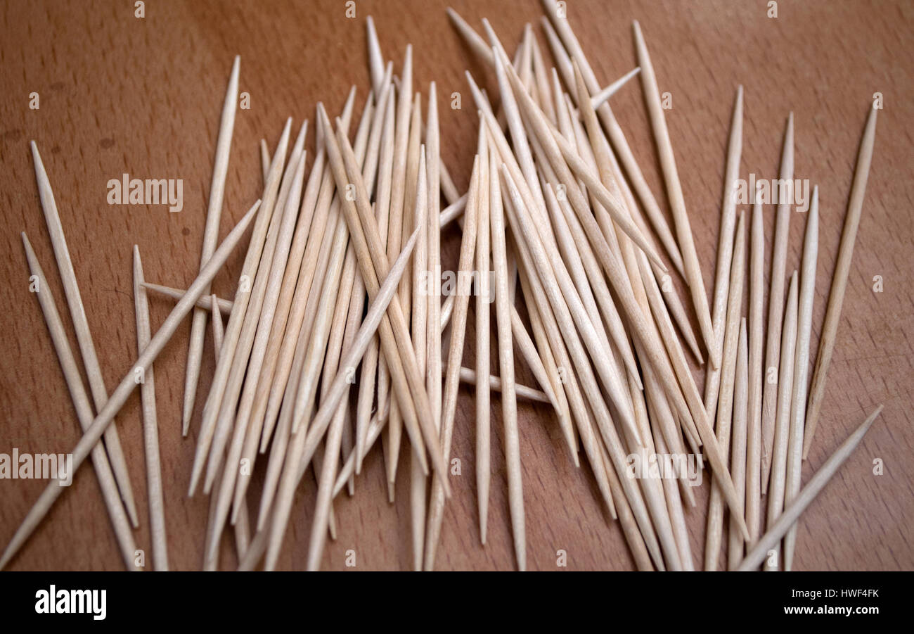 Bunch of toothpick mixed in various forms Stock Photo - Alamy
