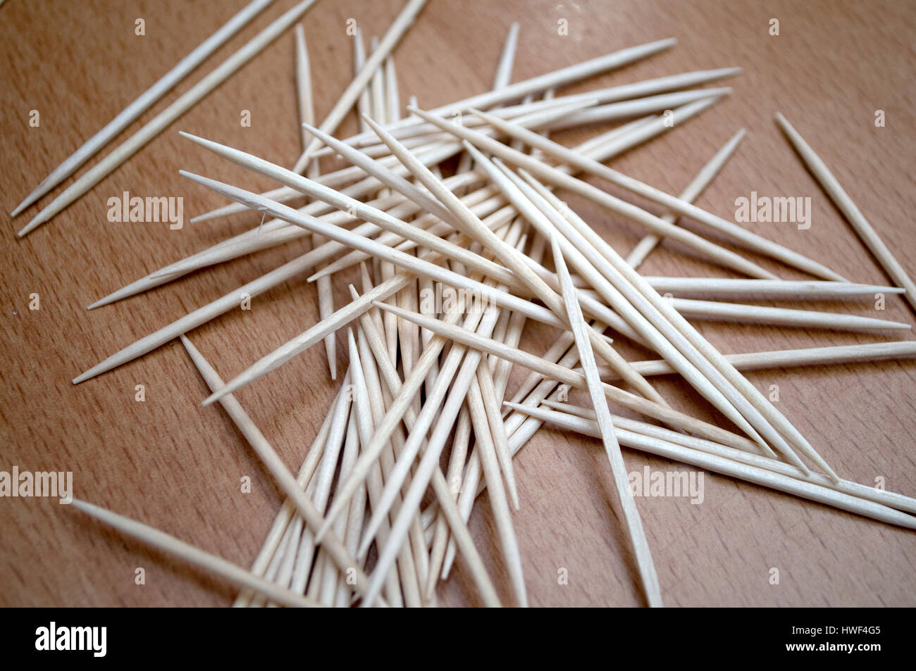 Bunch of toothpick mixed in various forms Stock Photo - Alamy