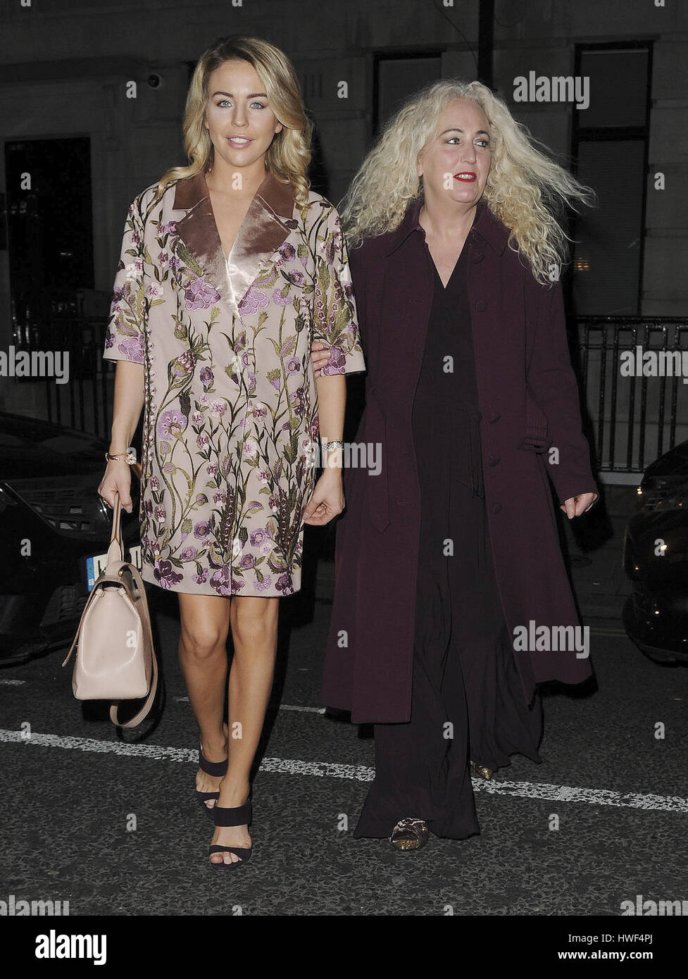 Lydia Bright and Her mother seen at The Turkish Embassy for london ...