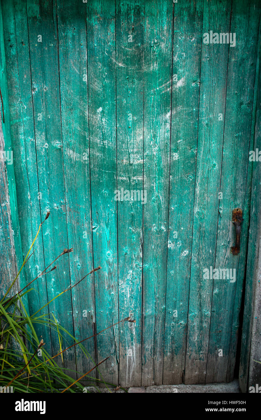 old green and rustic door Stock Photo - Alamy