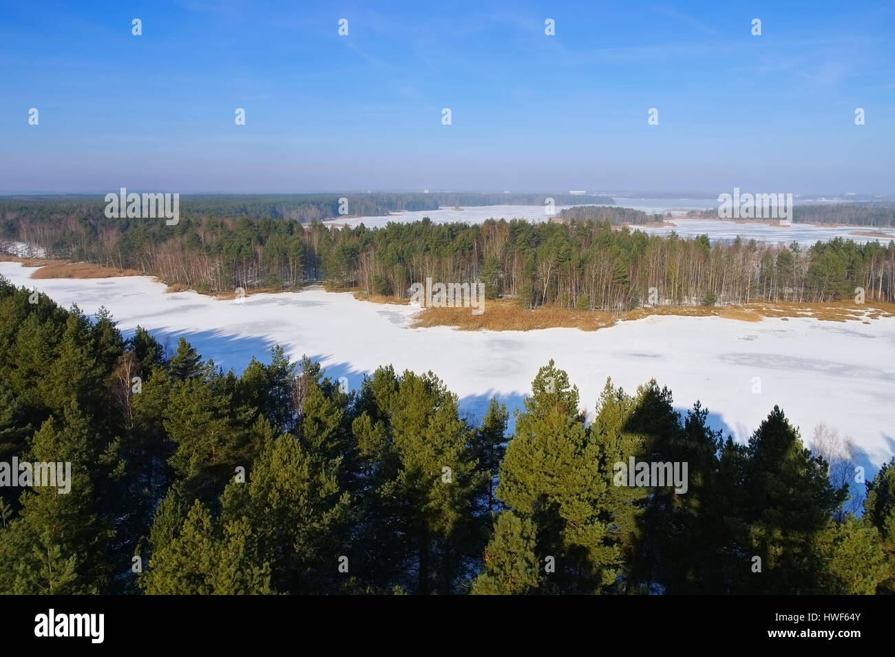 Senftenberger See Aussichtsturm im Winter - Senftenberg Lake in winter ...