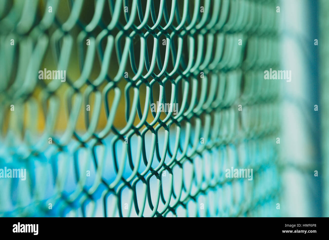 A quarter of the fence is in focus where the others are out of focus ...