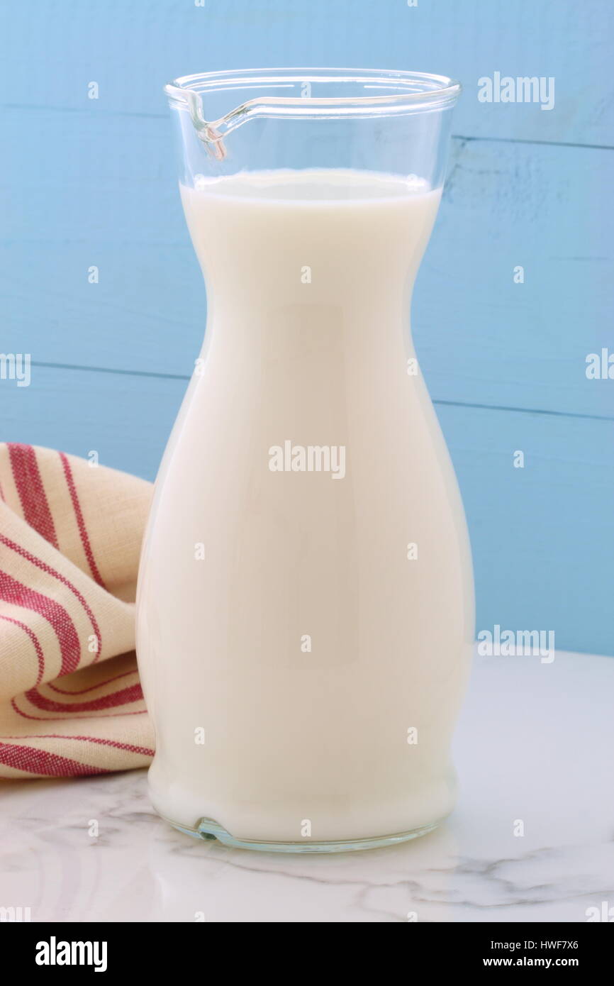 Delicious fresh milk, one of the primary sources of nutrition on ...