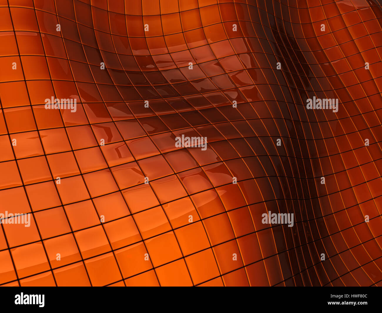 abstract 3d illustration of orange tiles background Stock Photo - Alamy