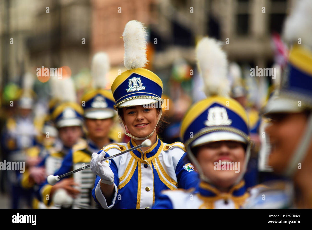 Mayobridge Band Irish marching band at the 2017 St. Patrick's Day ...