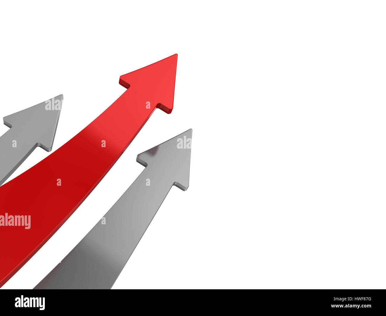 3d illustration of arrows competition background Stock Photo - Alamy