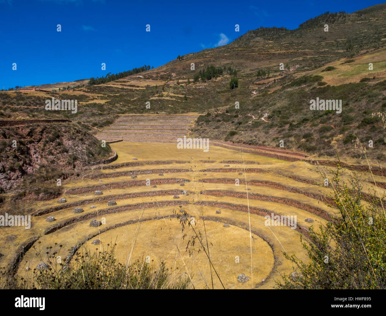Moray, Incas ruins in the peruvian Andes at Cuzco Peru Stock Photo - Alamy