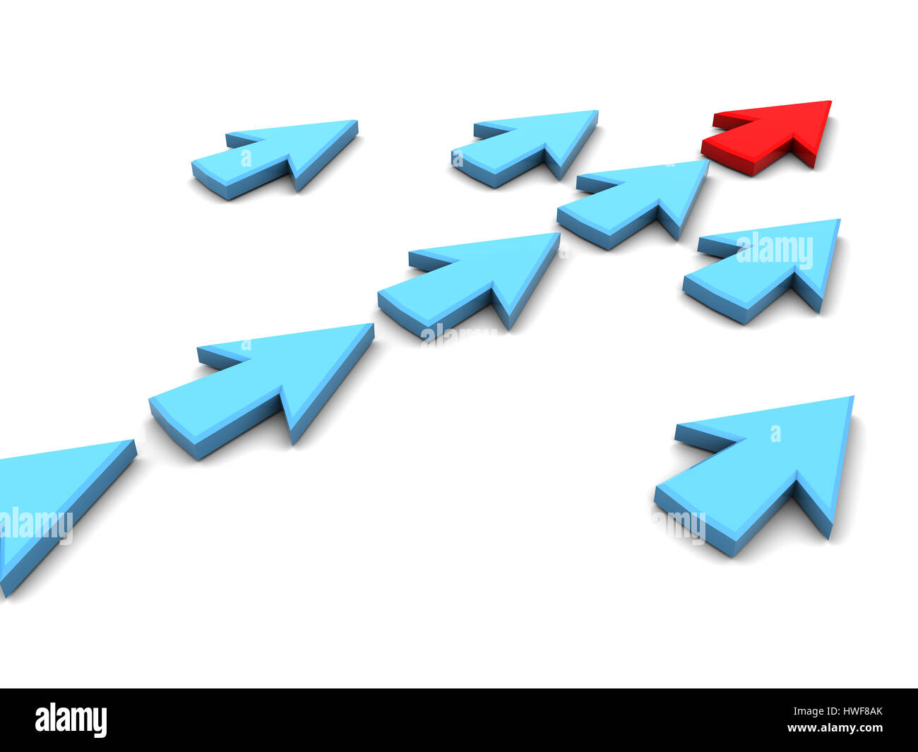 Right arrow multi colored Cut Out Stock Images & Pictures - Alamy