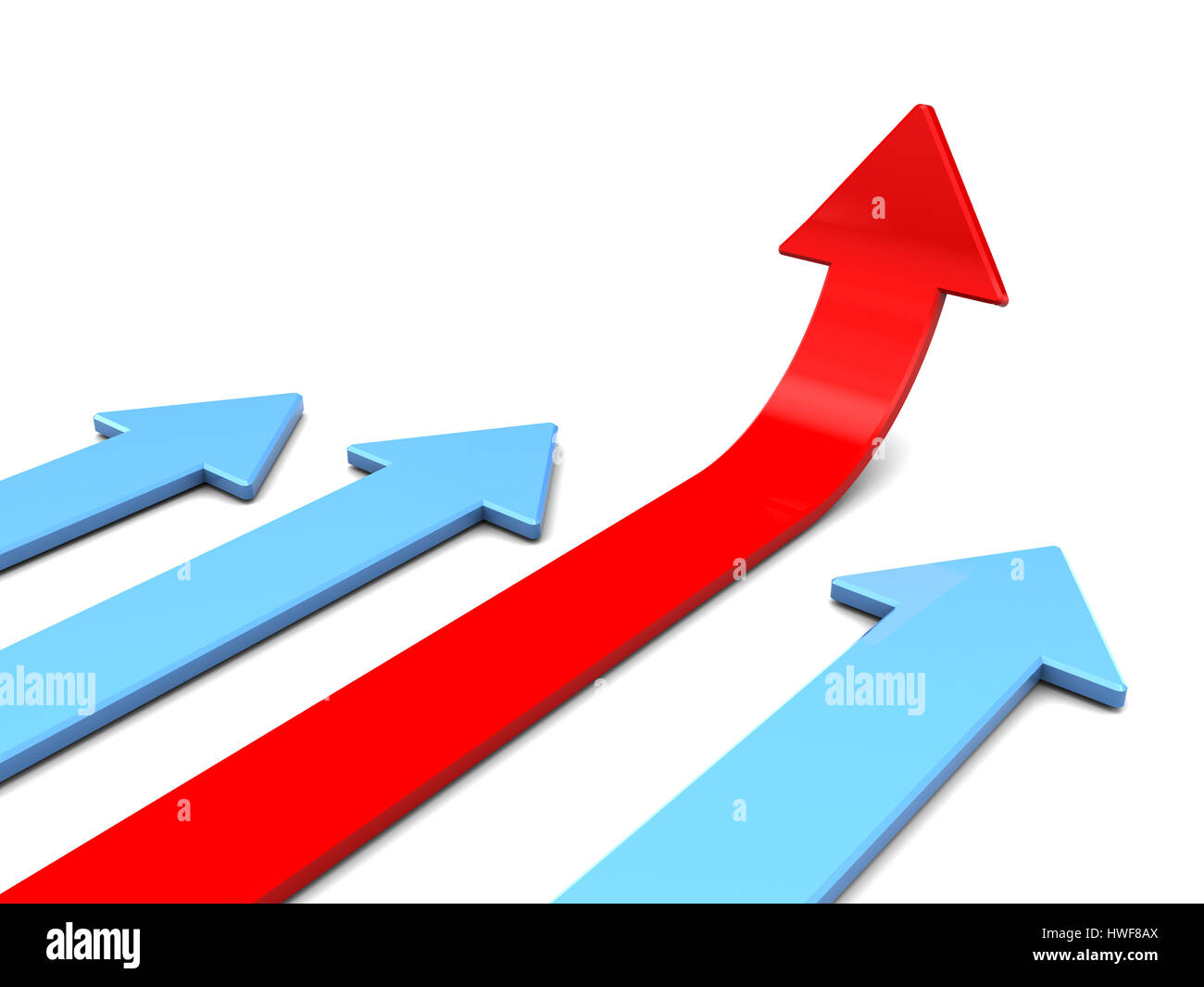 Leader red arrows hi-res stock photography and images - Alamy