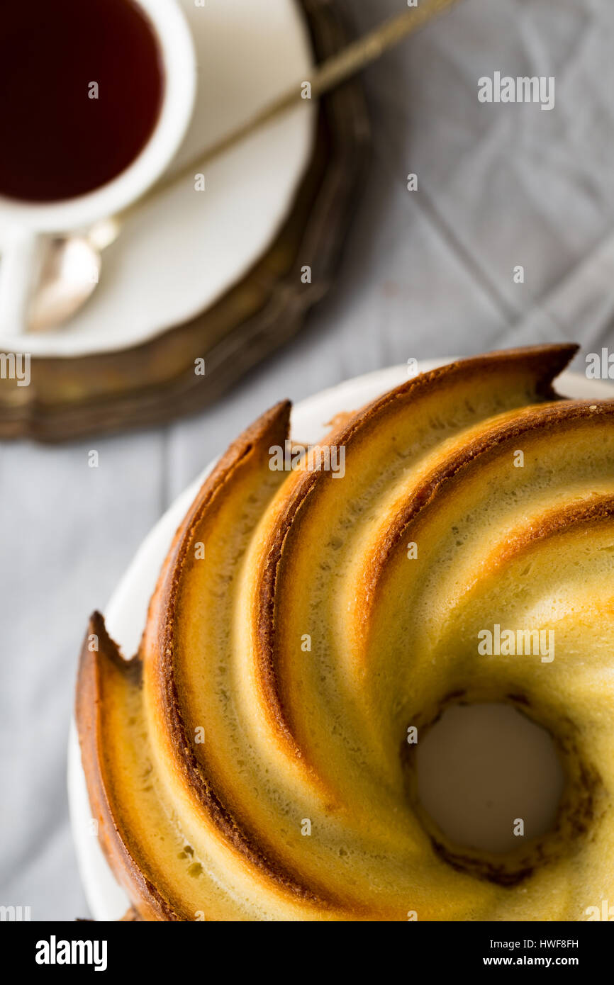 Czech spiral bundt cake - Babovka Stock Photo - Alamy