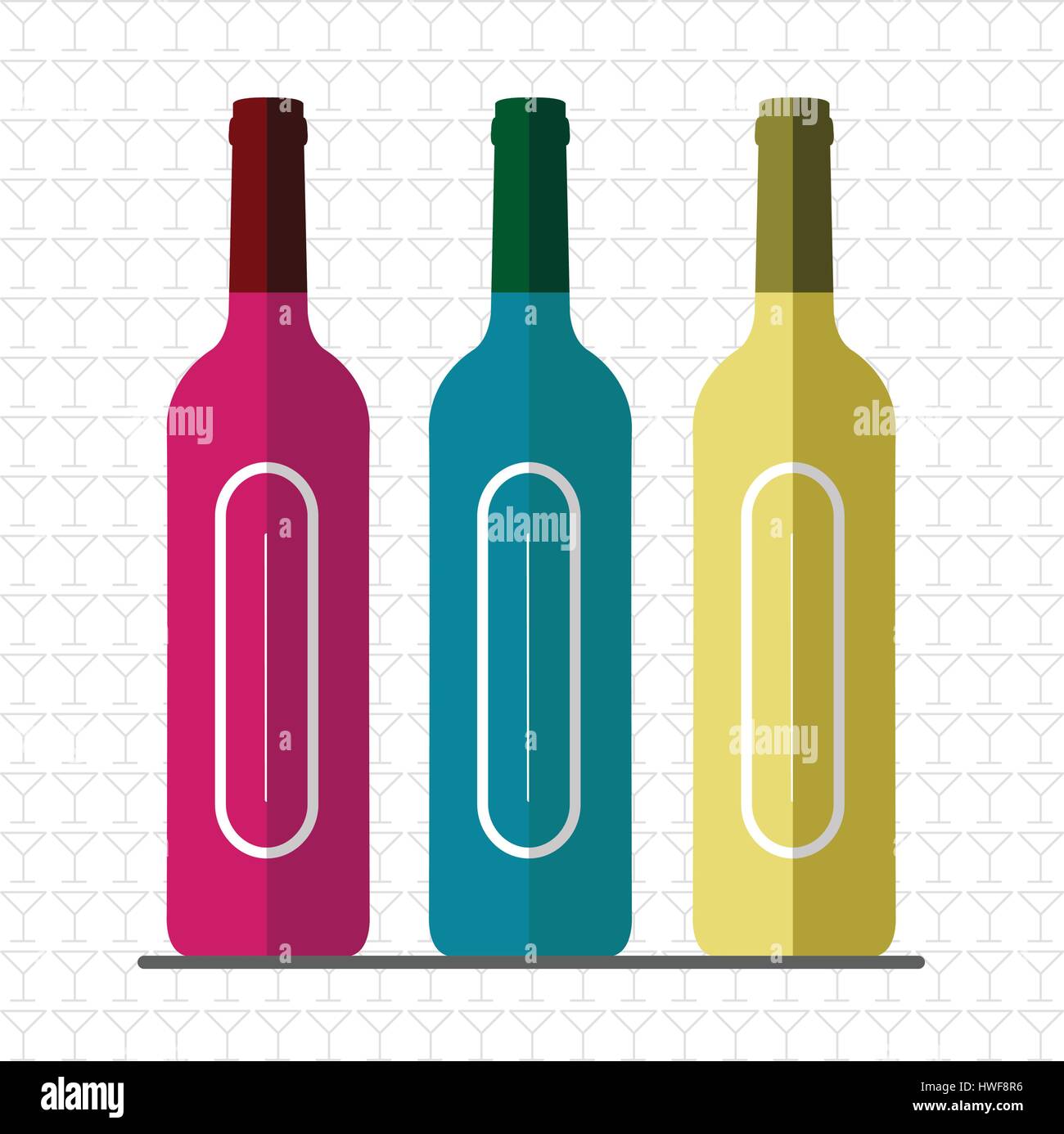 vector wine bottles Stock Vector Image & Art - Alamy