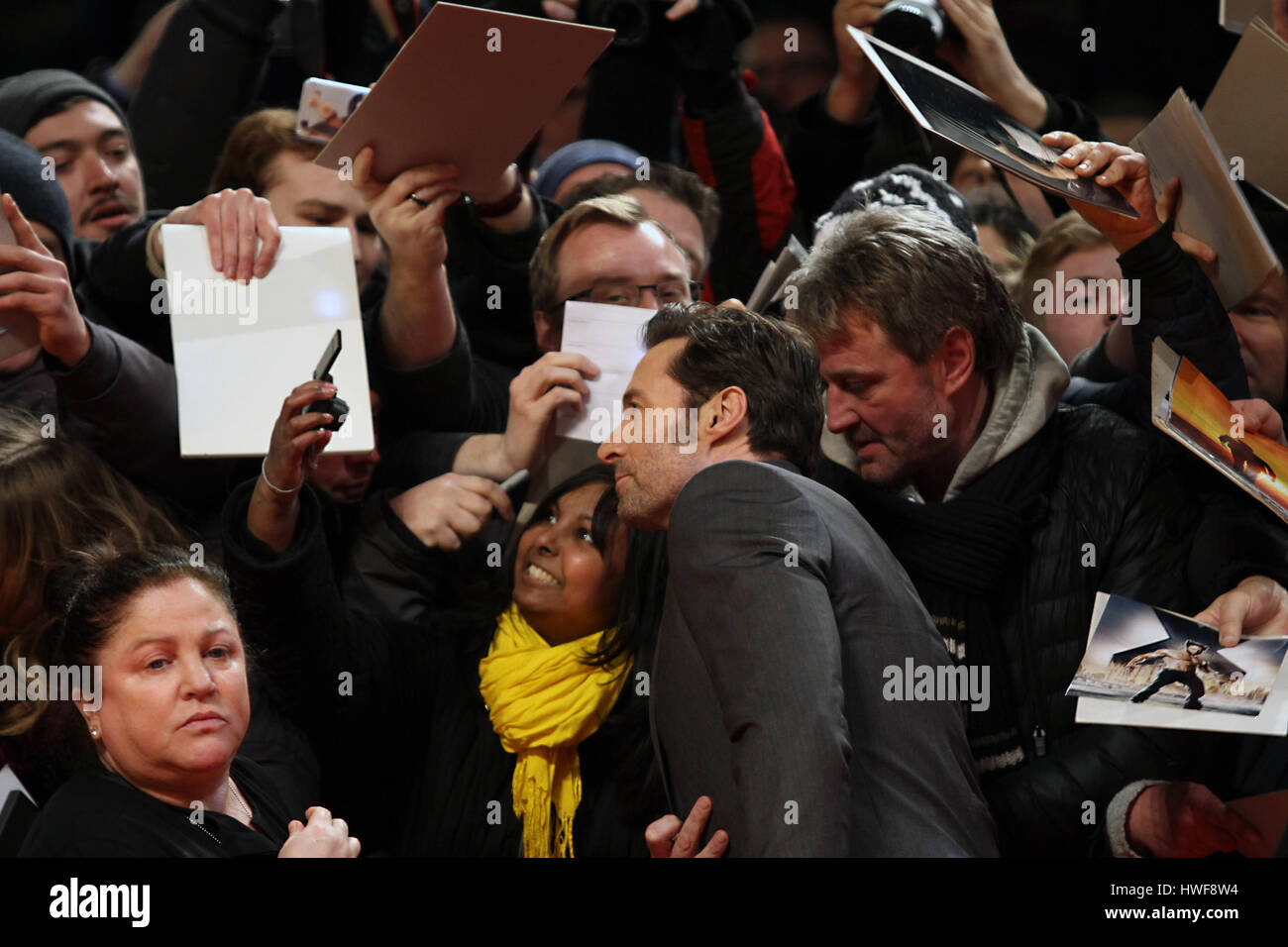 Director and cast attend the premiere for Logan" at the 67th ...