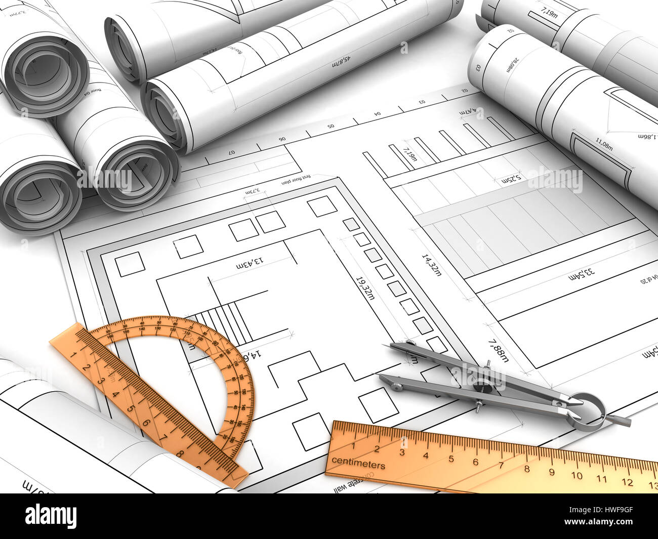 3d drawing building hi-res stock photography and images - Alamy