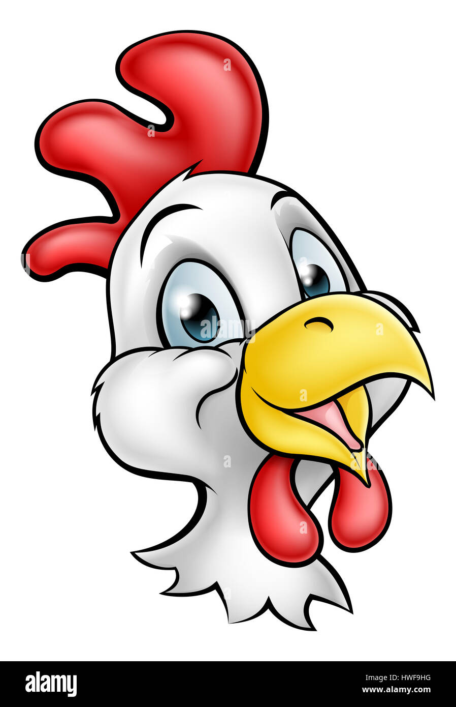 Chicken Face Cartoon