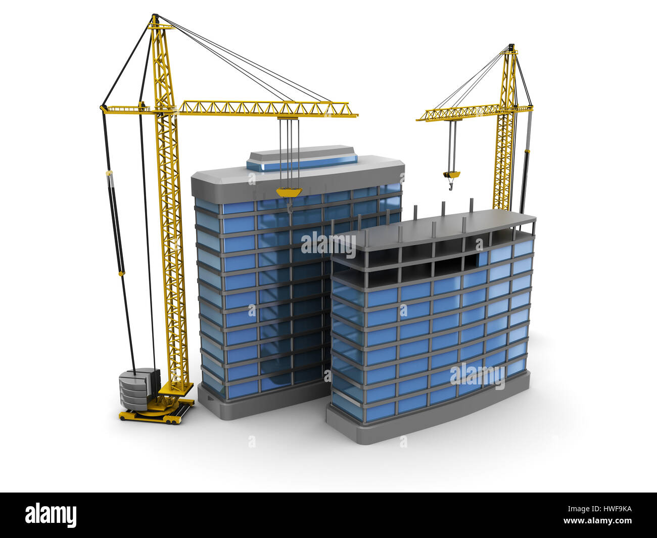 Residential modern tower Cut Out Stock Images & Pictures - Alamy