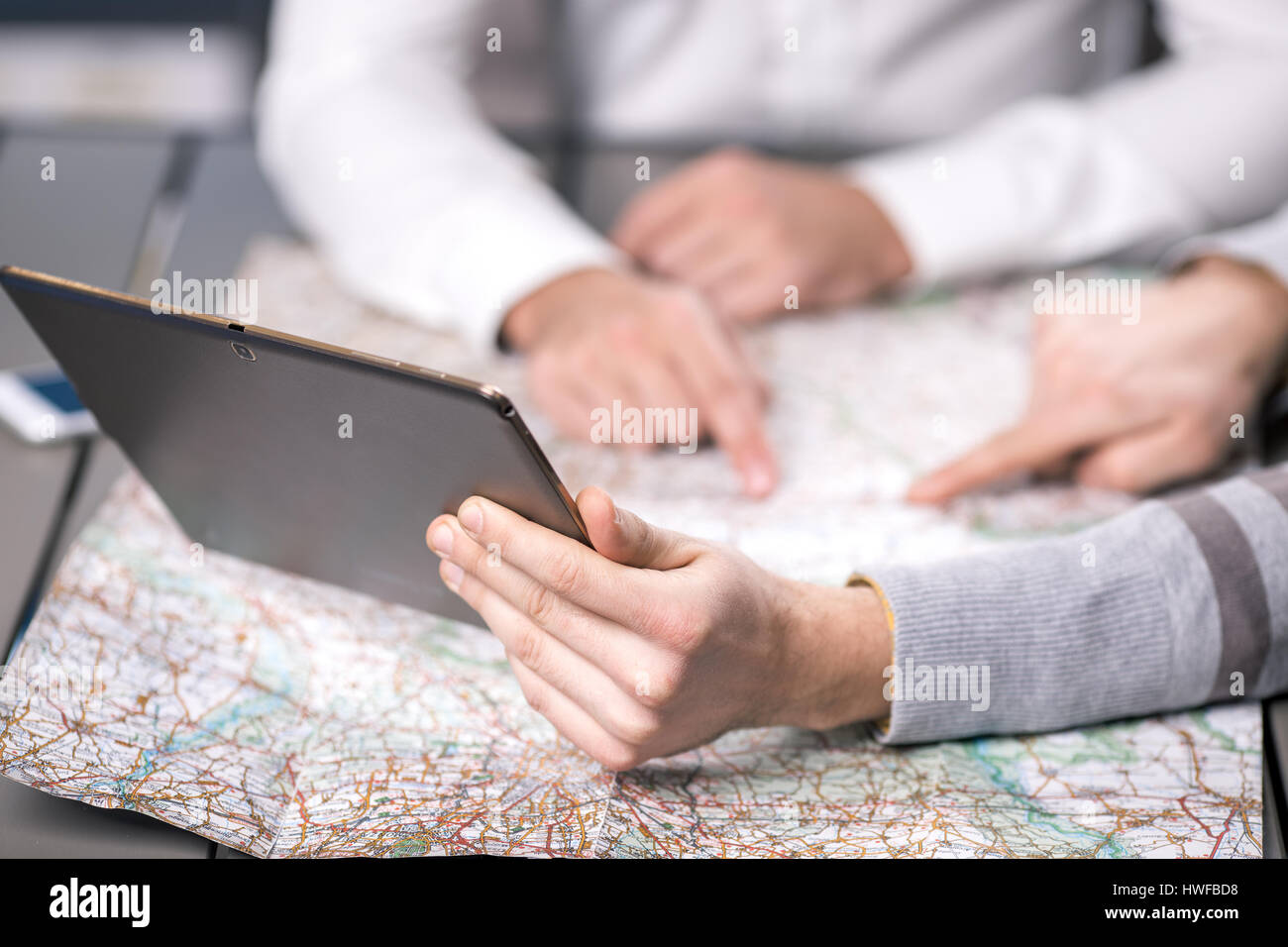 People Choosing Destination Travelling Concept Stock Photo - Alamy