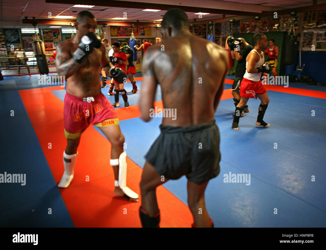 Fitness and kickbox training centre Stock Photo - Alamy