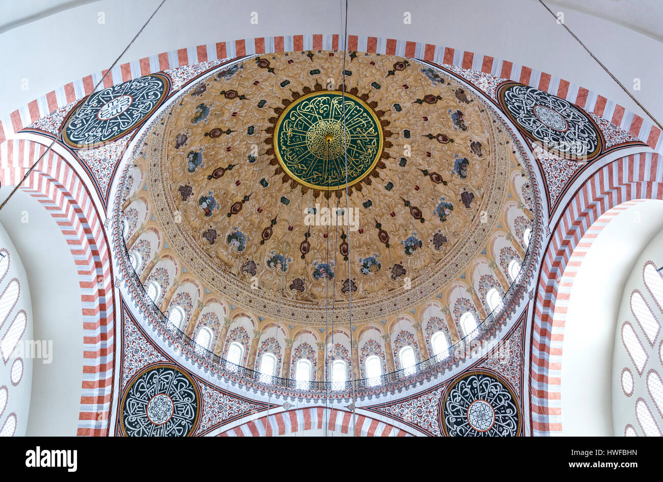 Blue mosque interior domes hi-res stock photography and images - Alamy