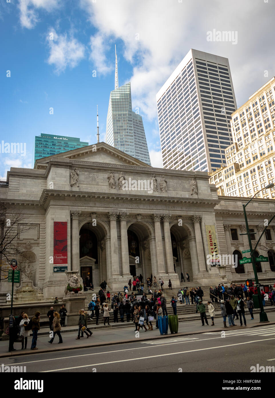 New York City Public Library in Manhattan - New York, USA Stock Photo ...