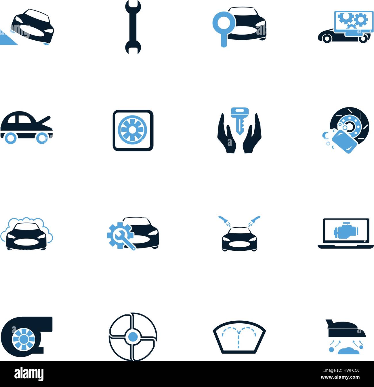 Car shop icon set for web sites and user interface Stock Vector Image ...