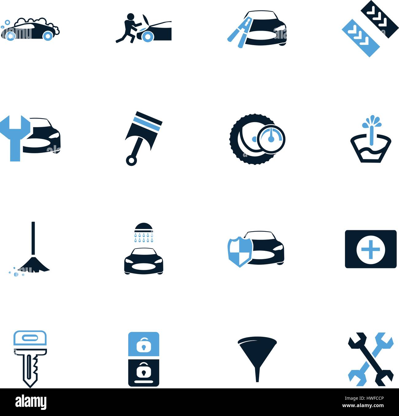 Car shop icon set for web sites and user interface Stock Vector Image ...