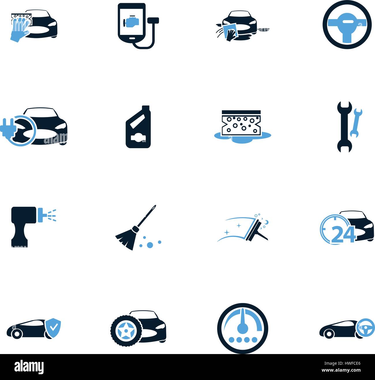 Car shop icon set for web sites and user interface Stock Vector Image ...
