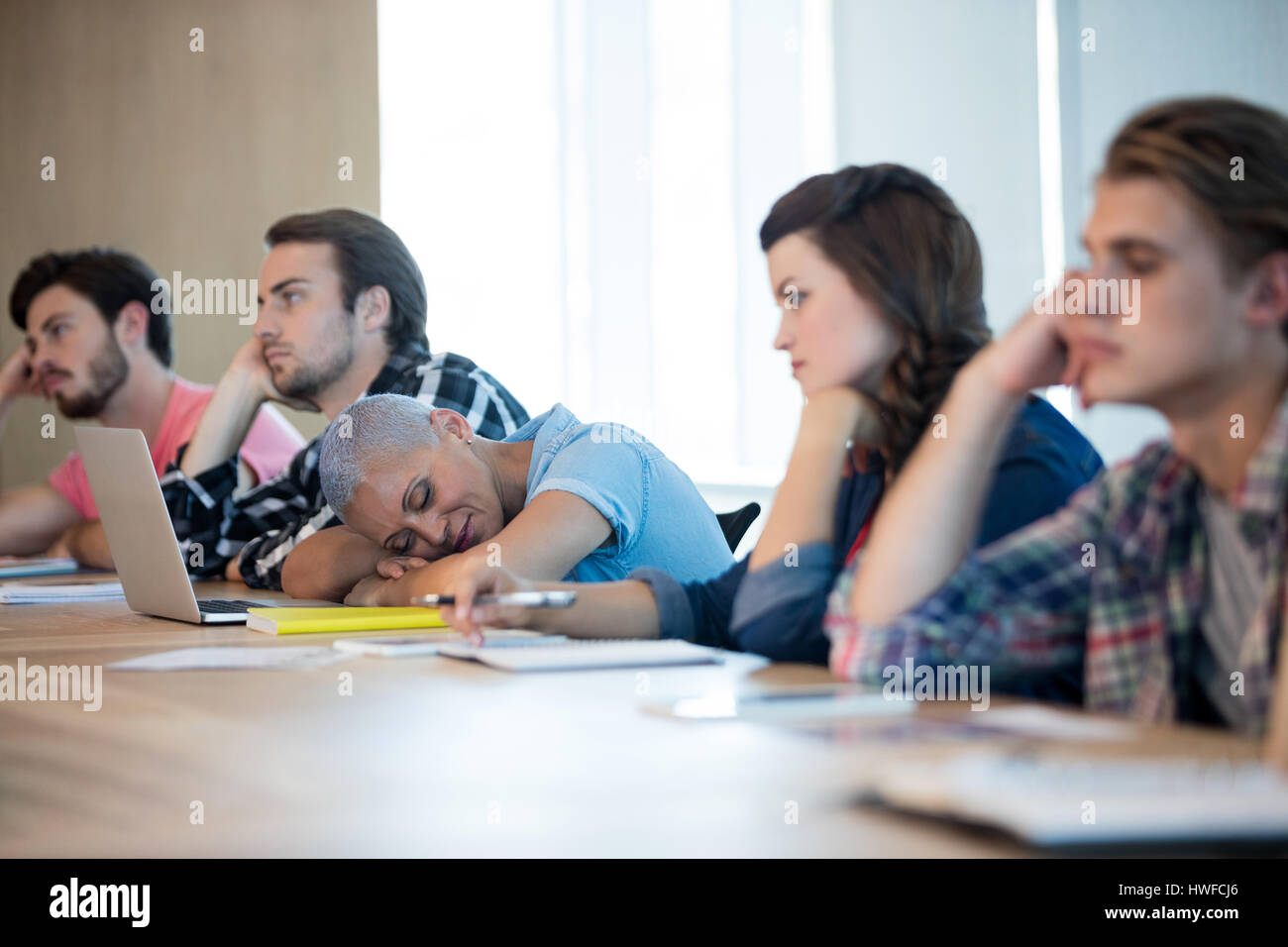 Bored office meeting hi-res stock photography and images - Alamy