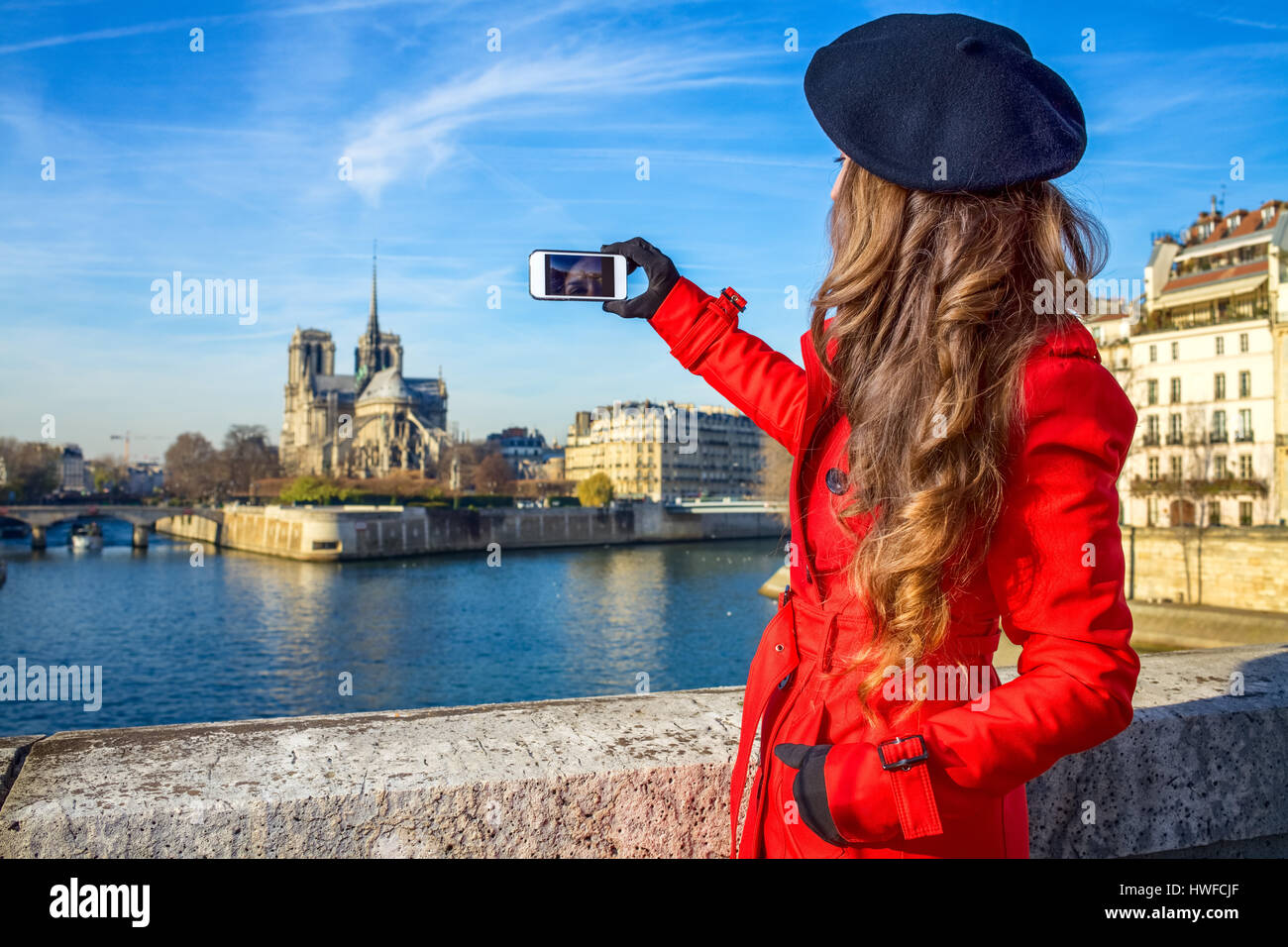 Woman In Trench Coat Back View High Resolution Stock Photography and ...