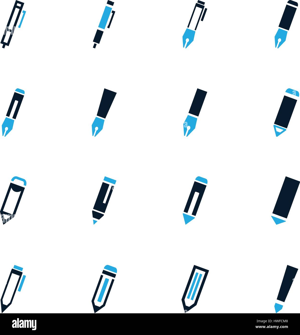 Edit icon set for web sites and user interface Stock Vector Image & Art ...