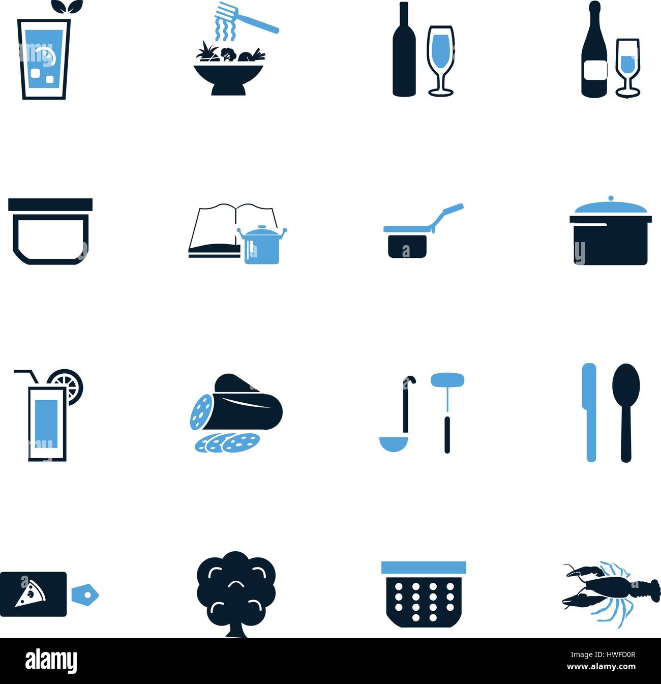 Food and kitchen symbol for web icons Stock Vector Image & Art - Alamy