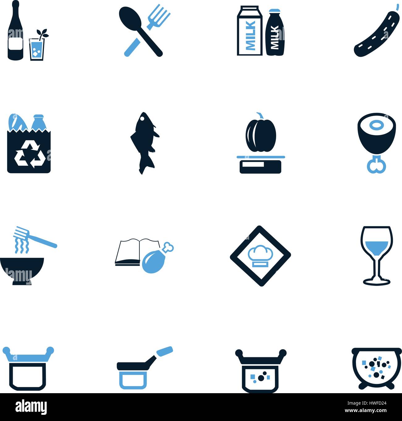 Food and kitchen symbol for web icons Stock Vector Image & Art - Alamy