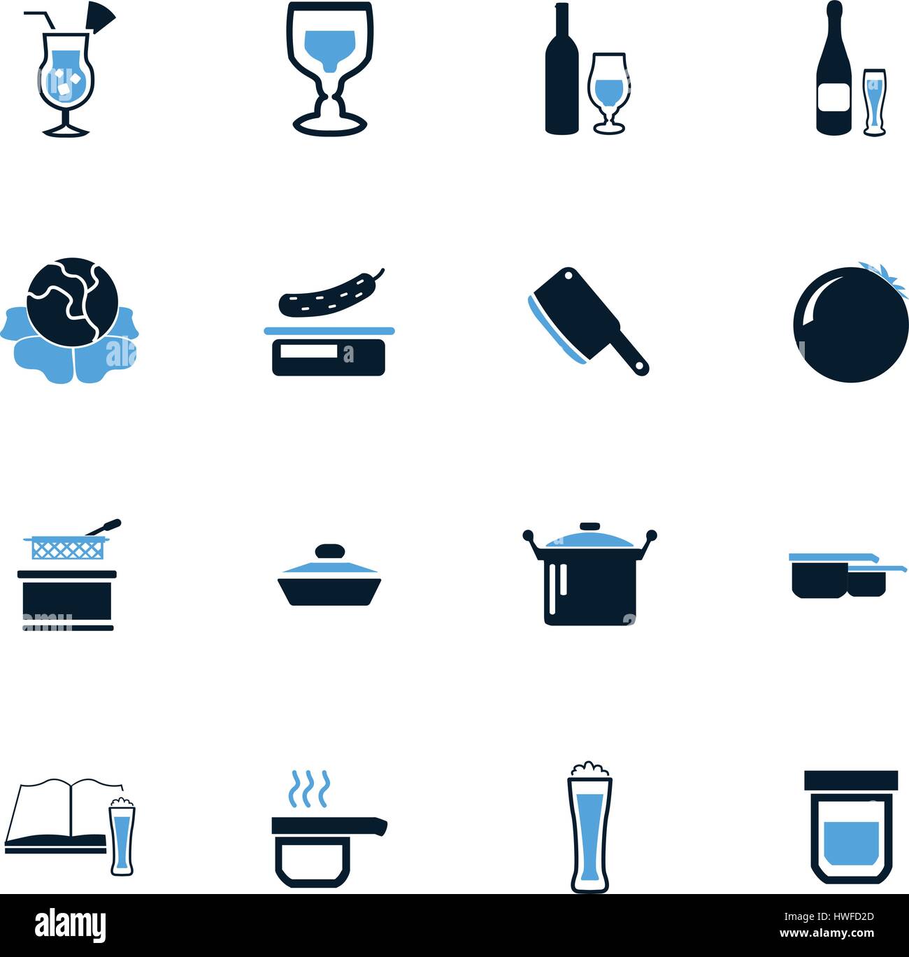 Food and kitchen symbol for web icons Stock Vector Image & Art - Alamy