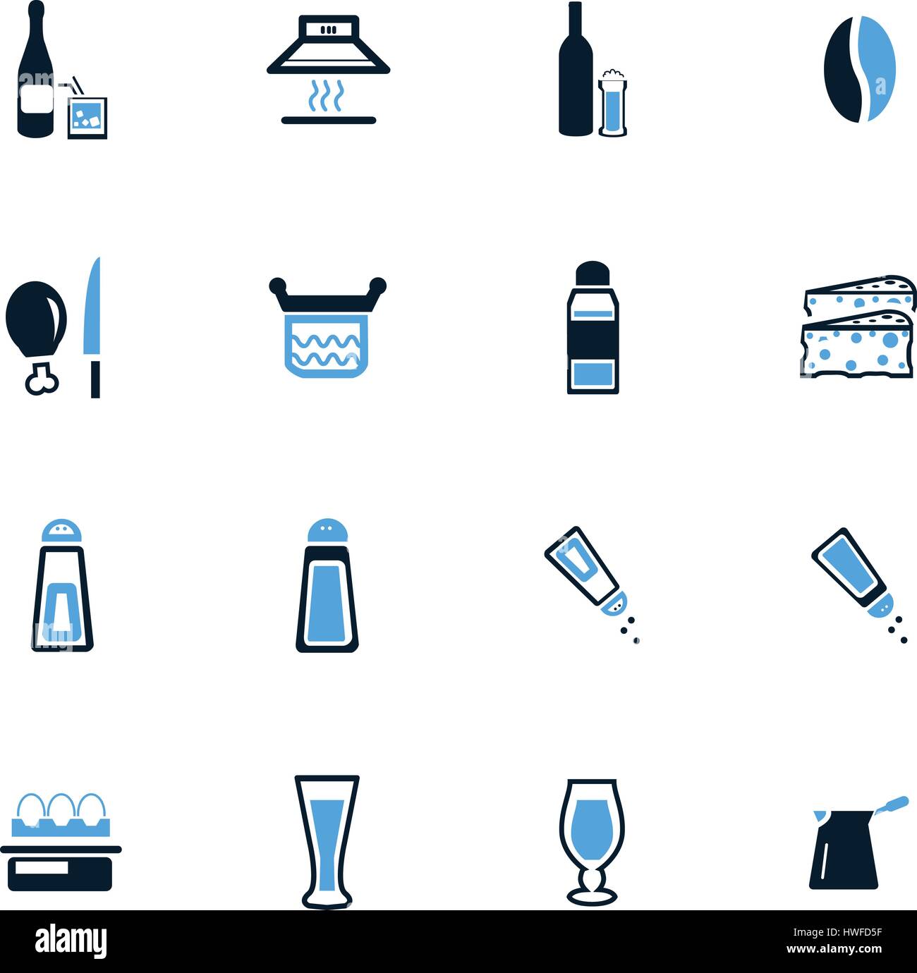 Food and kitchen symbol for web icons Stock Vector Image & Art - Alamy