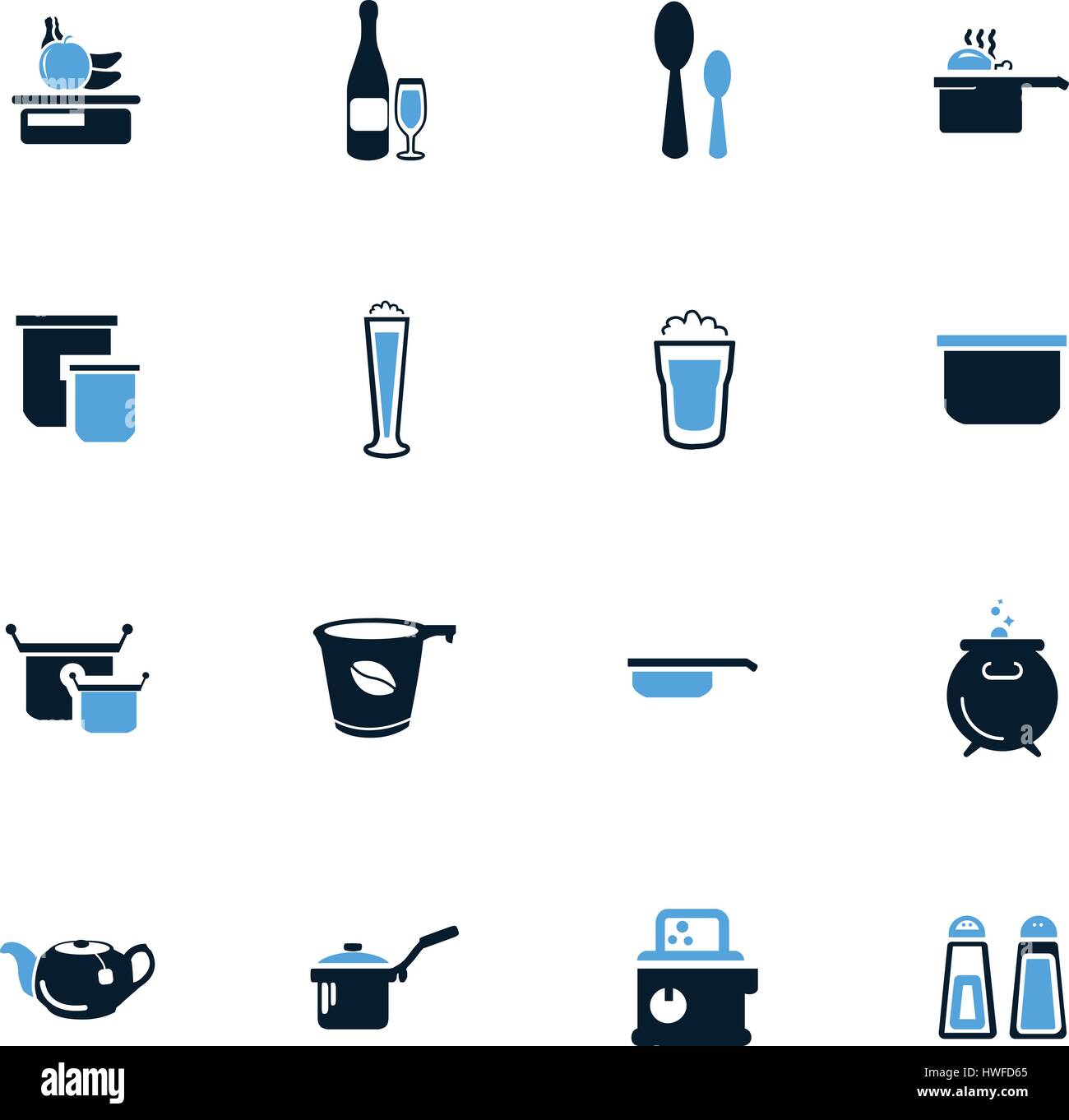 Food and kitchen symbol for web icons Stock Vector Image & Art - Alamy